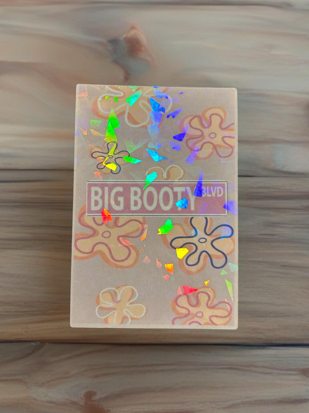 Big Booty Blvd Holographic Sticker: Funny Spongebob Inspired Vinyl ...