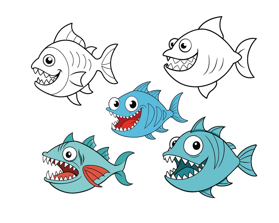 Piranha Fish SVG, Piranha Fish Clip Art, Piranha Fish Cricut Svg ...