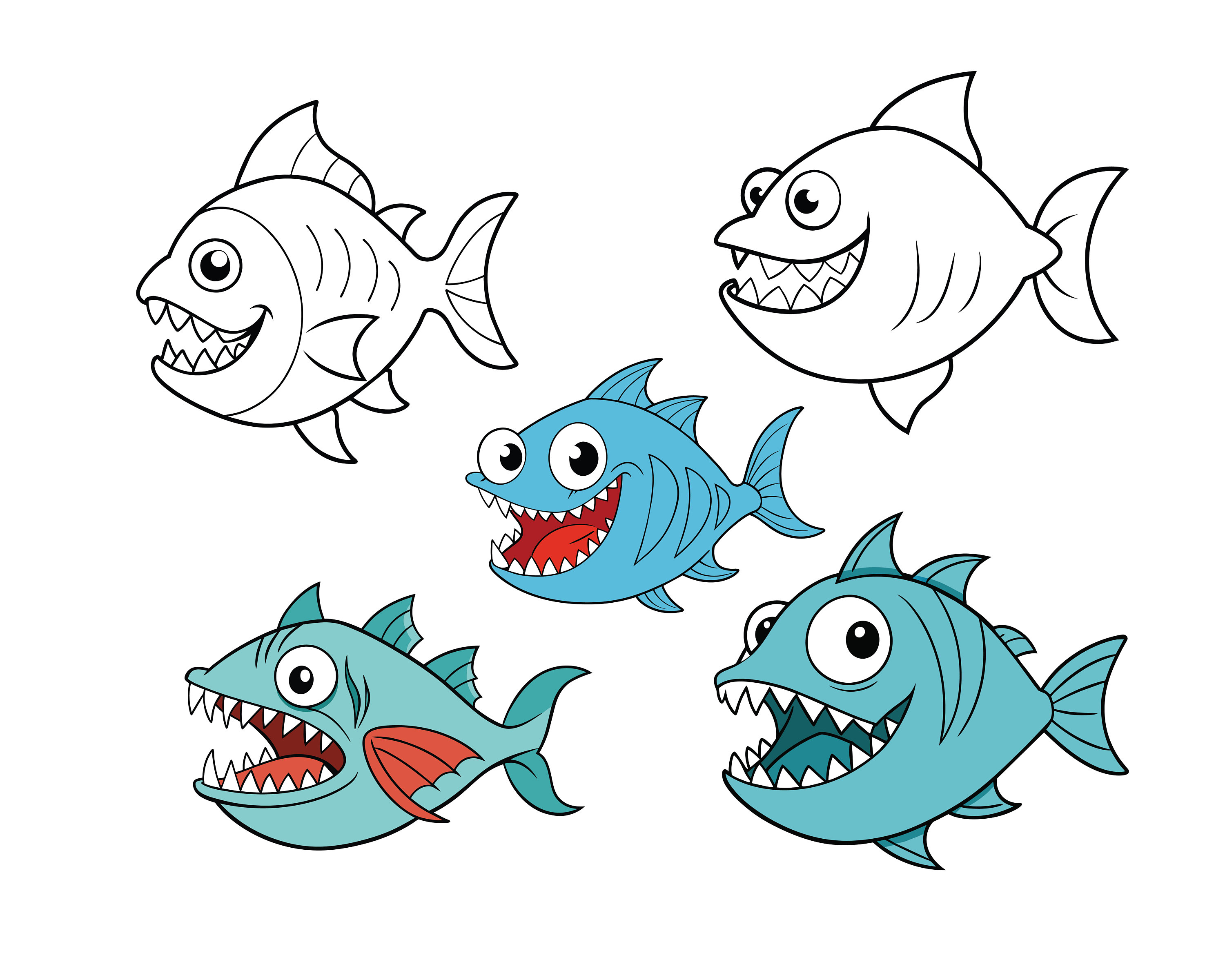Piranha Fish SVG, Piranha Fish Clip Art, Piranha Fish Cricut Svg ...