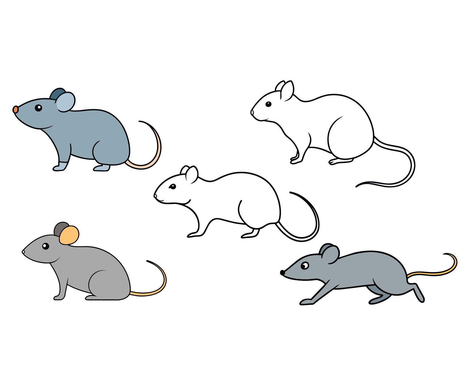 Mouse SVG, Mouse Clip Art, Mouse Cricut Svg, Mouse Outline Svg - Etsy