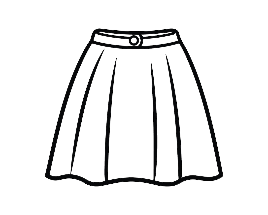Skirt Svg , Skirt Logo, Skirt Icon - Etsy