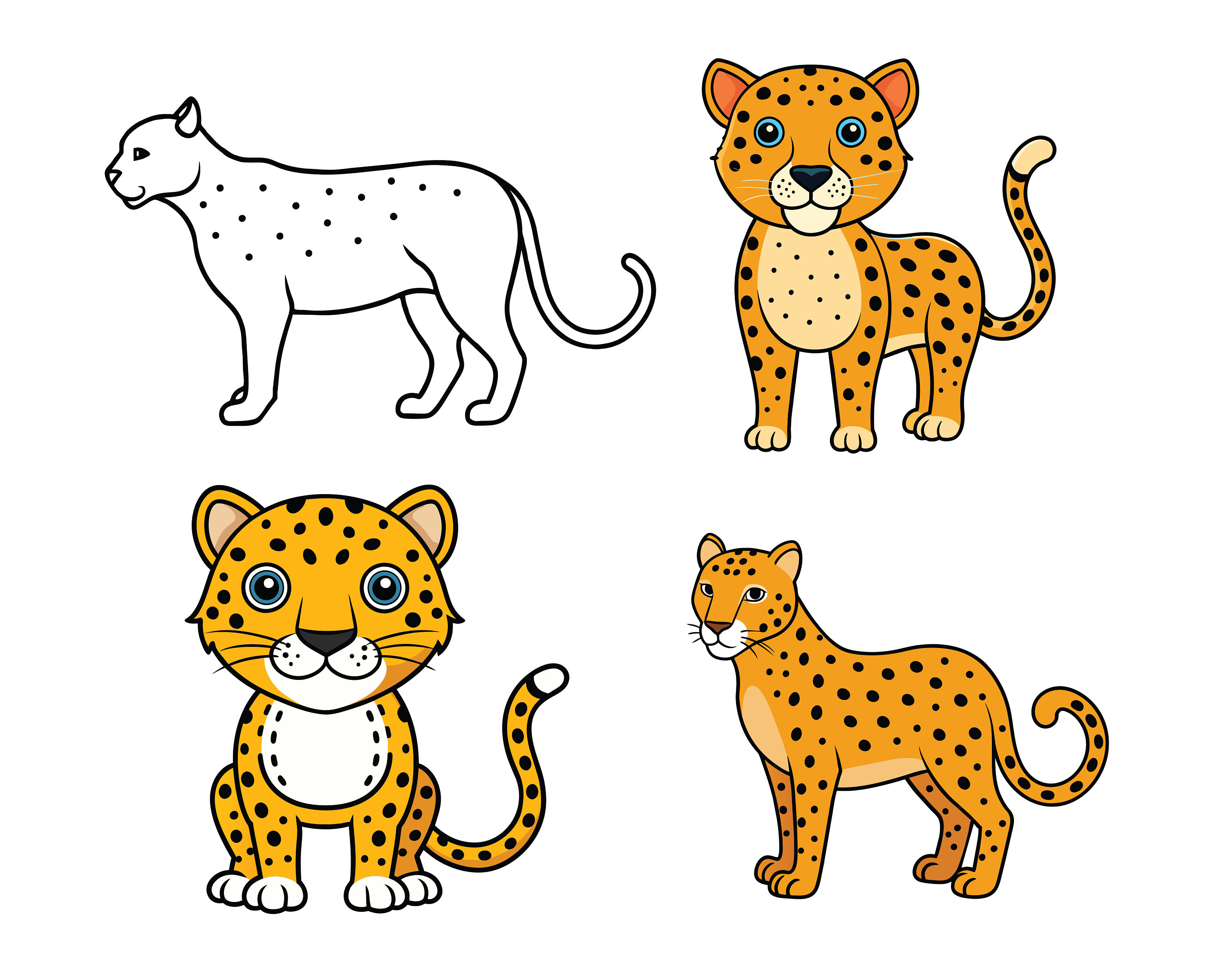 Jaguar SVG, Jaguar Clip Art, Jaguar Cricut Svg, Jaguar Outline Svg - Etsy