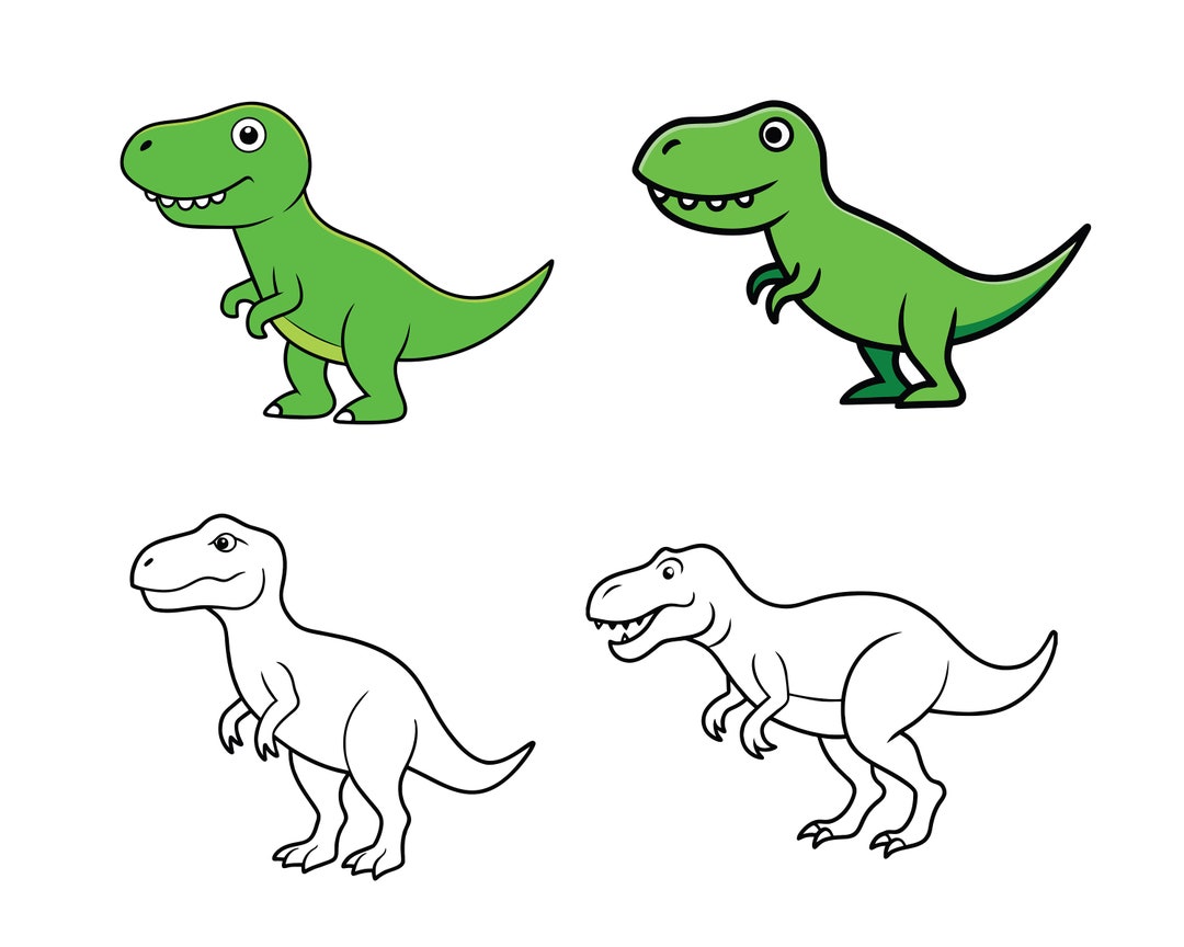 T Rex SVG, T Rex Clip Art, T Rex Cricut Svg, T Rex Outline Svg ...