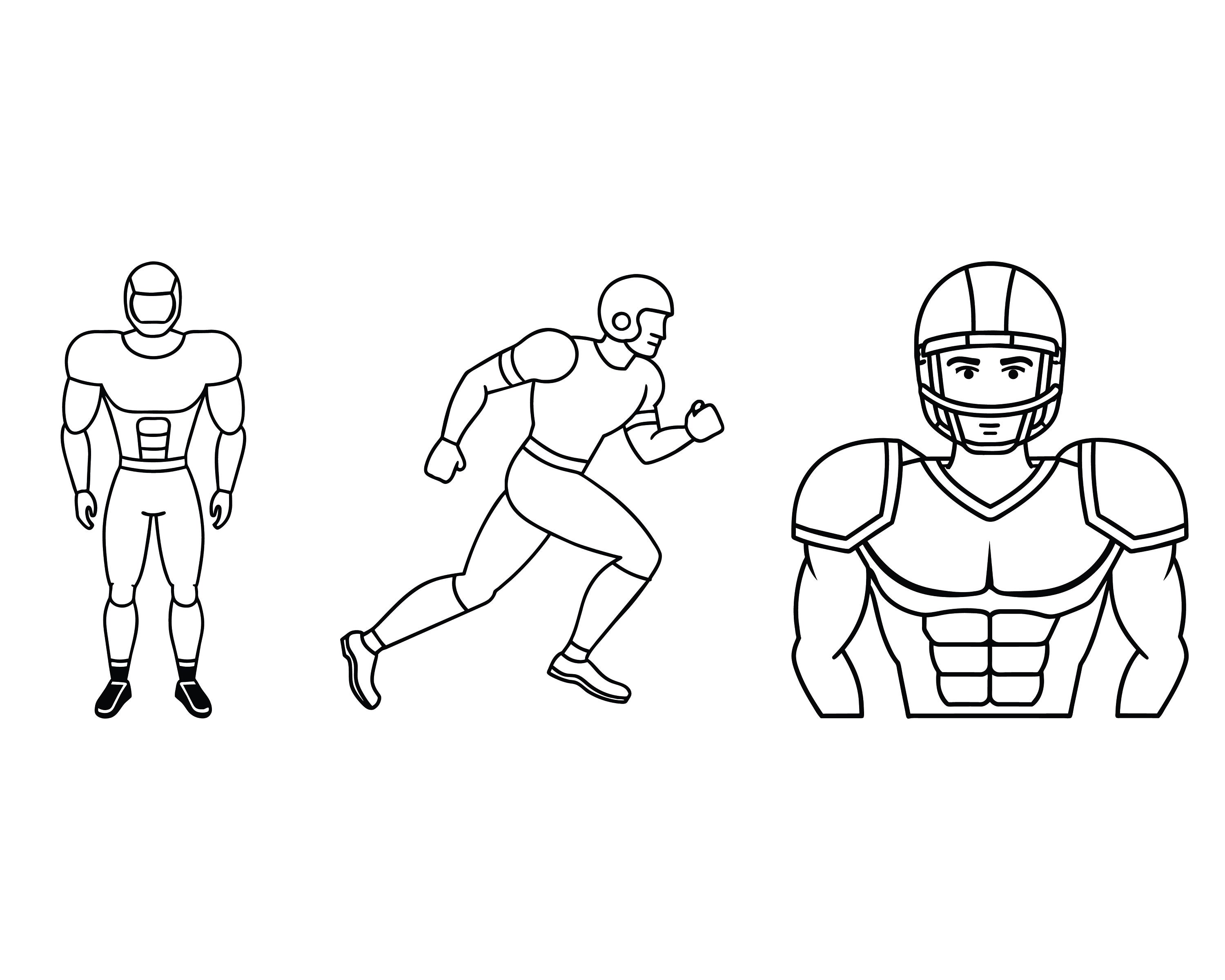 American Football Player SVG, American Football Player Clip Art ...