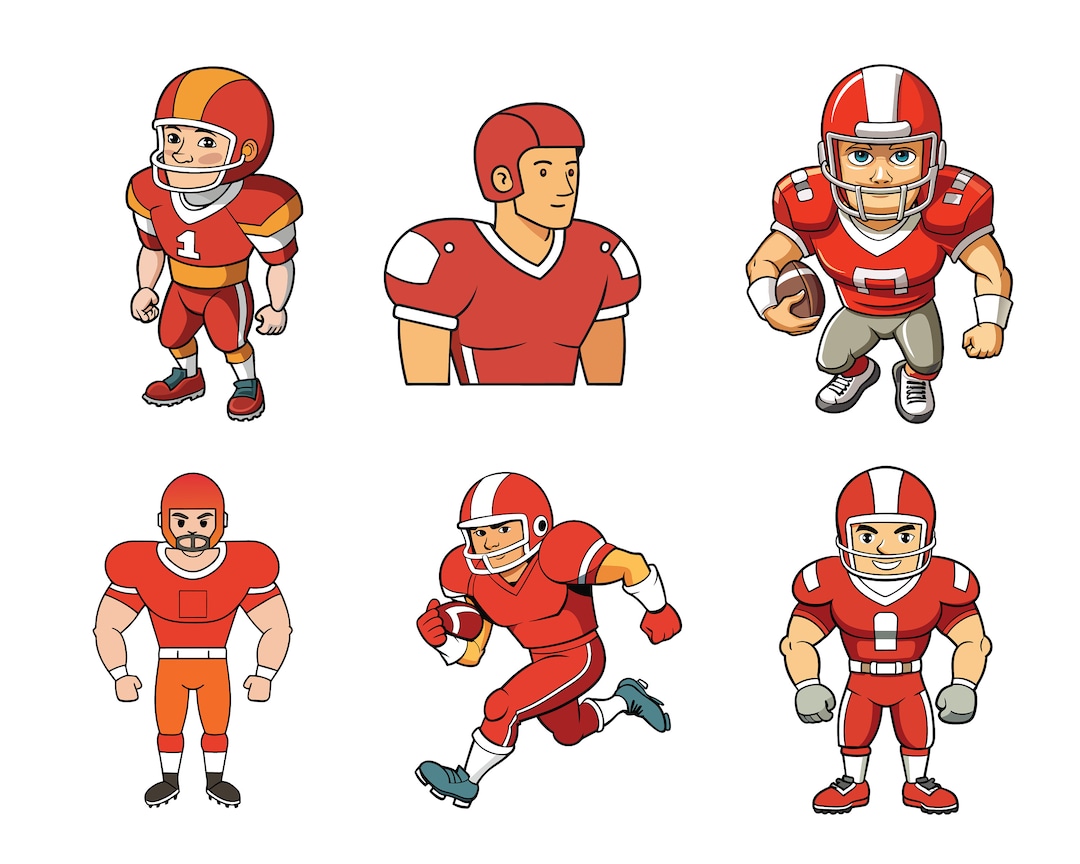 American Football Player SVG, American Football Player Clip Art ...