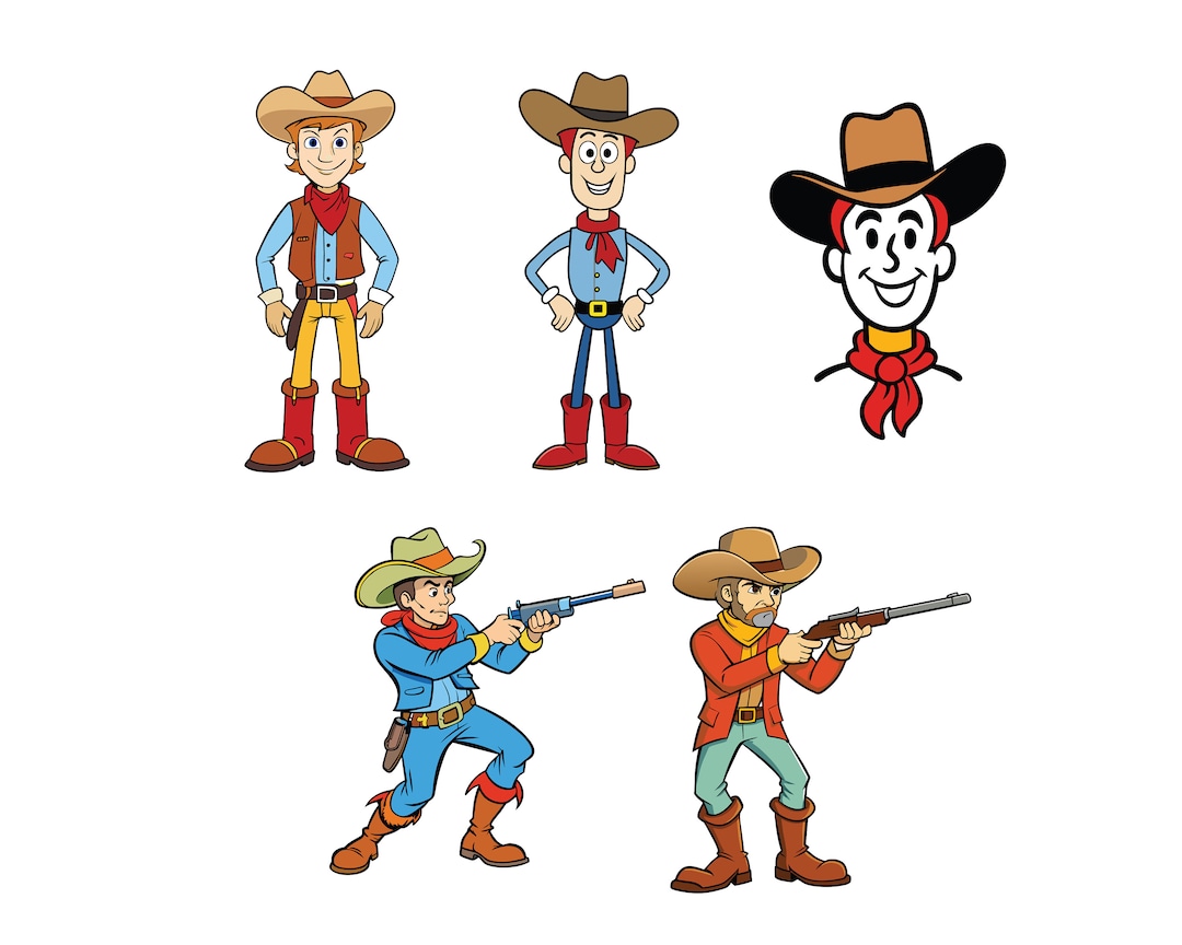 Cowboy SVG, Cowboy Clip Art, Cowboy Cricut Svg, Cowboy Outline Svg - Etsy