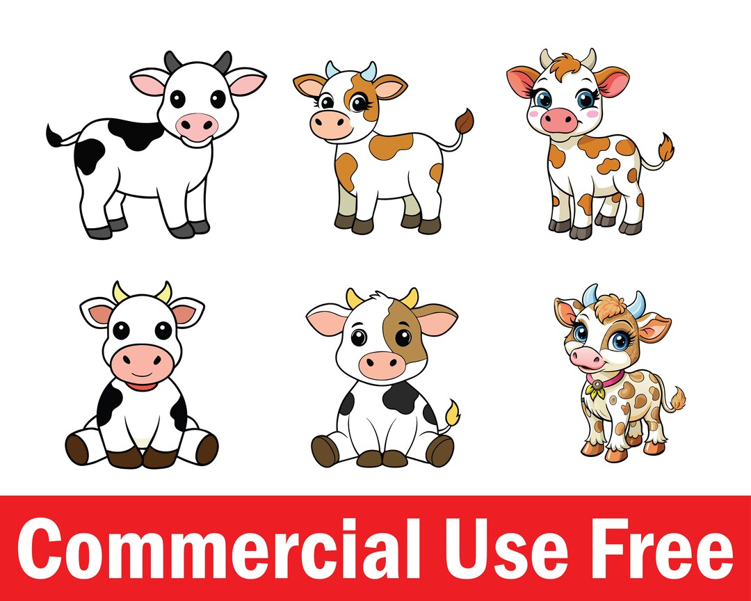 Baby Cow Svg - Etsy