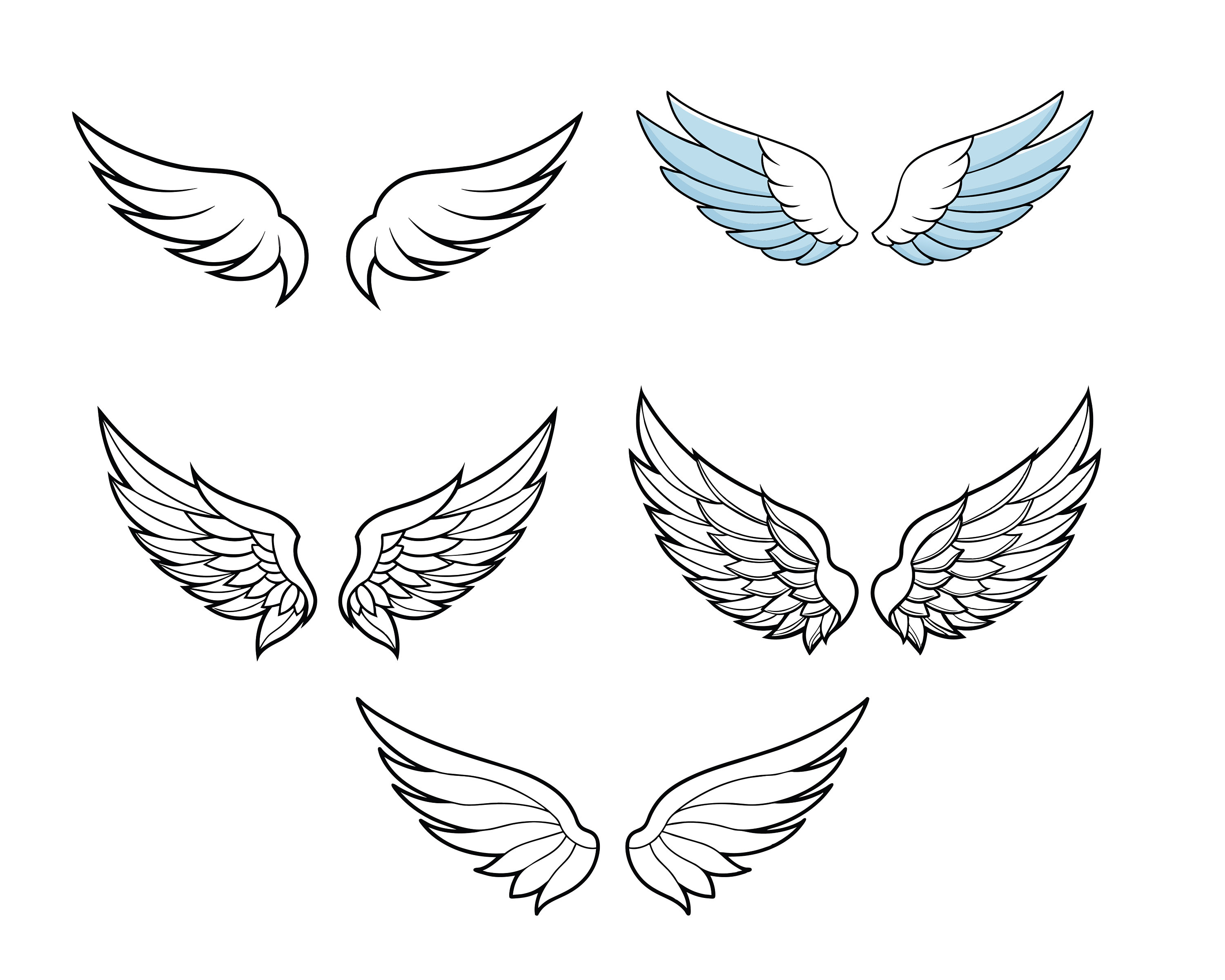 Angel Wings SVG - Etsy