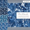 Seamless Patterns | Porcelain Blue | Digital Papers | Seamless Pattern ...