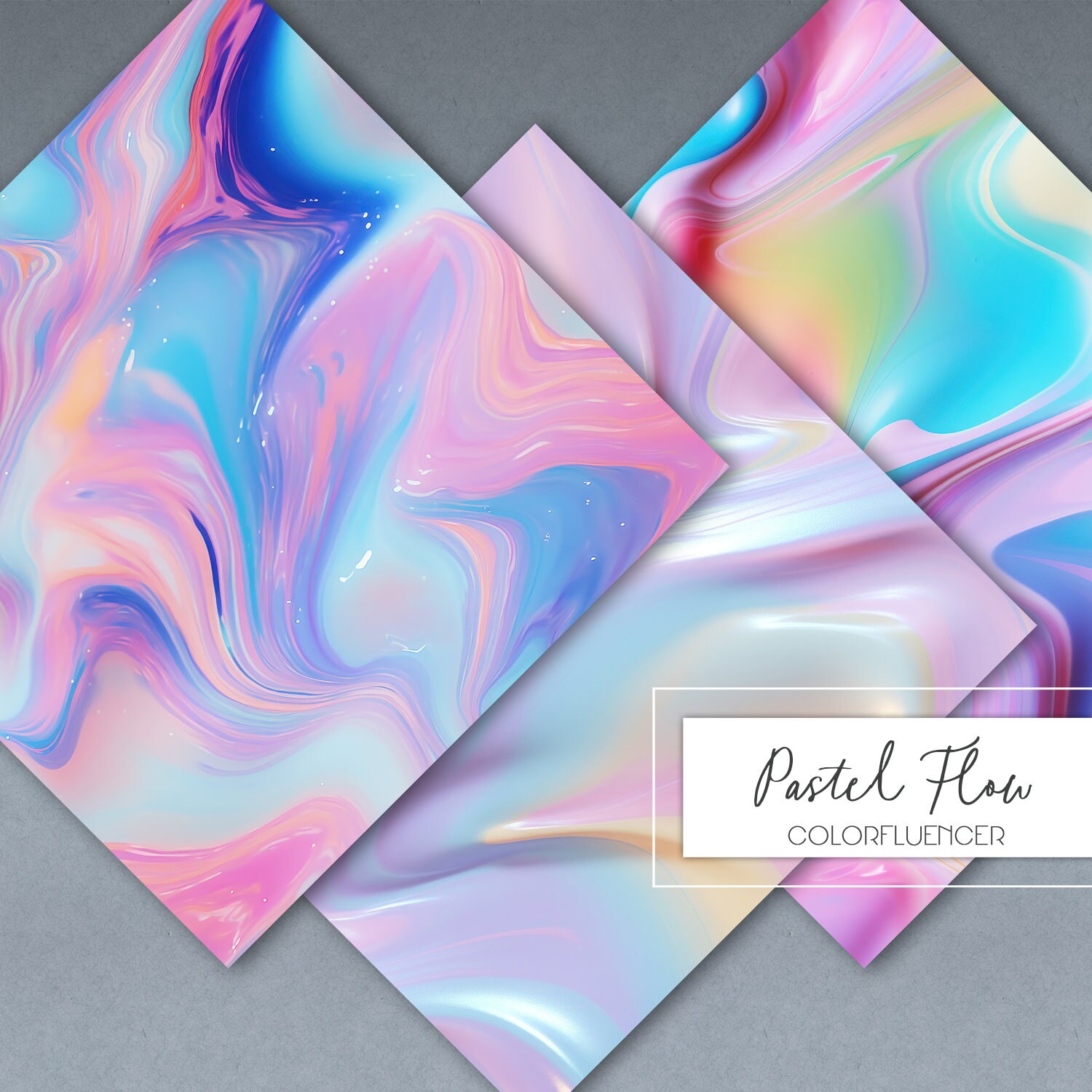 Liquid Paint Backgrounds Pastel Flow Digital Papers Sublimation Designs ...