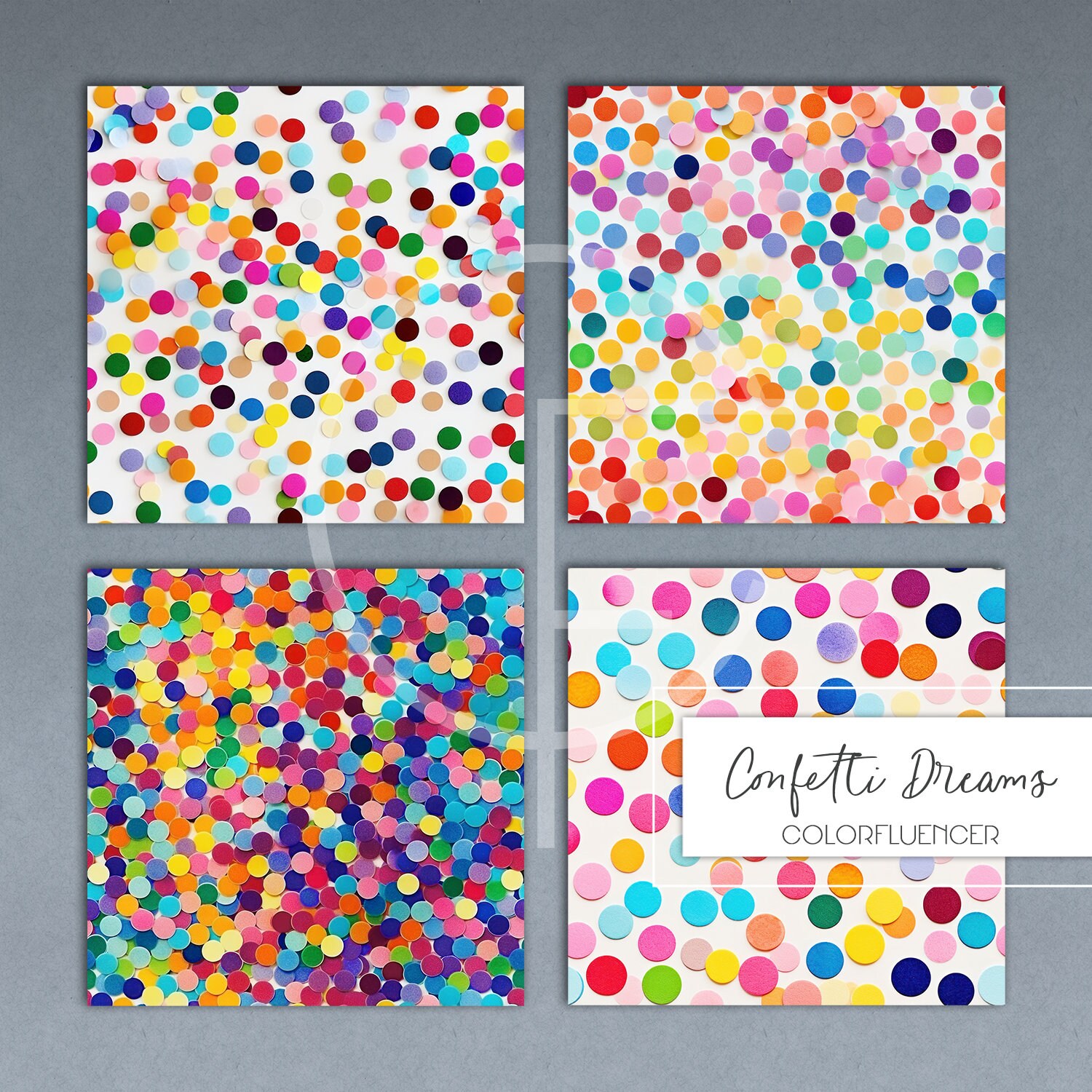 Confetti Seamless Patterns | Confetti Dreams | Backgrounds | Digital ...