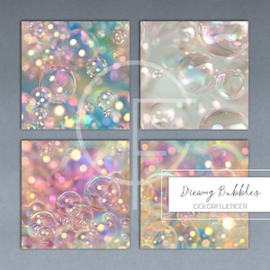 Bubbles Backgrounds | Dreamy Bubbles | Digital Paper | Sublimation ...