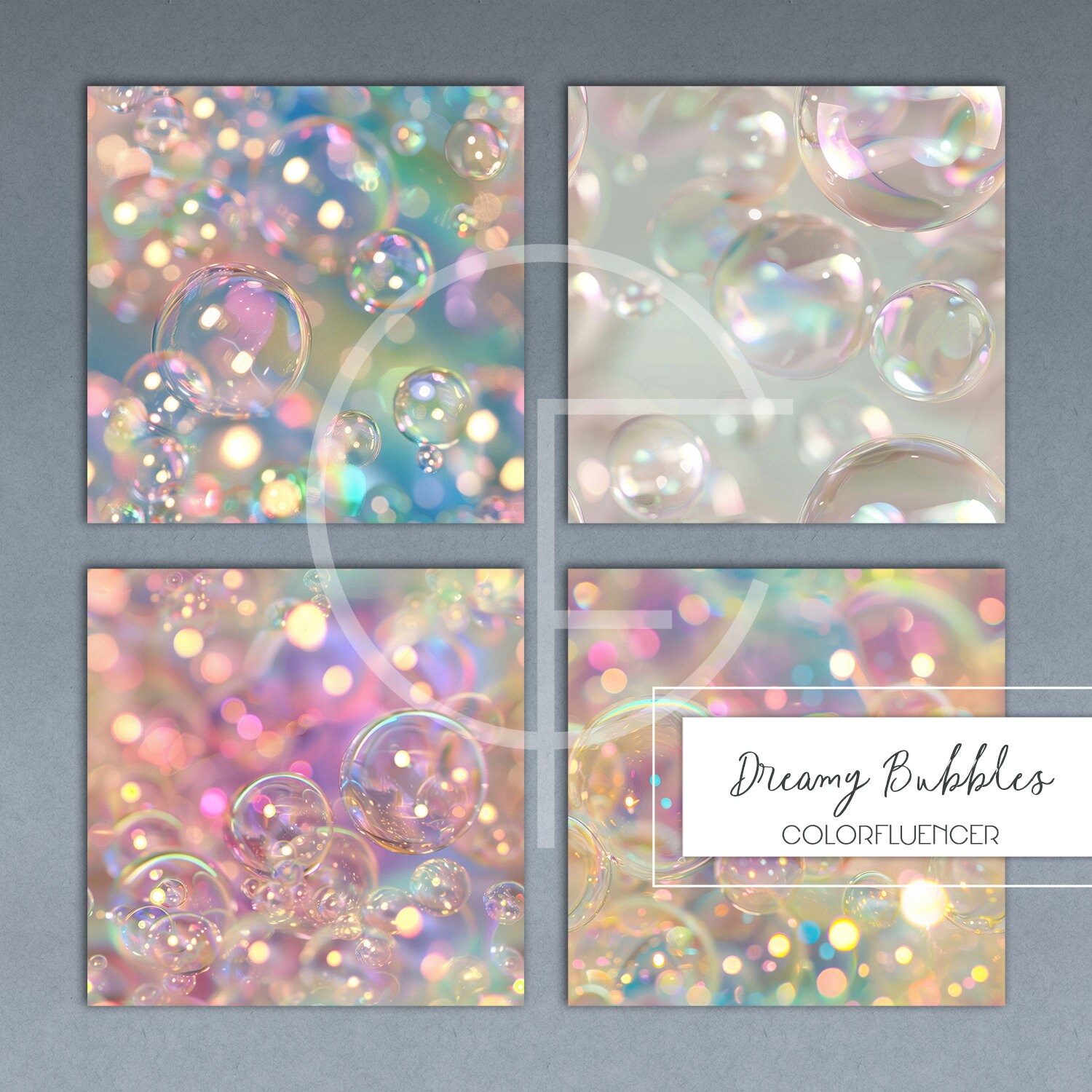 Bubbles Backgrounds | Dreamy Bubbles | Digital Paper | Sublimation ...