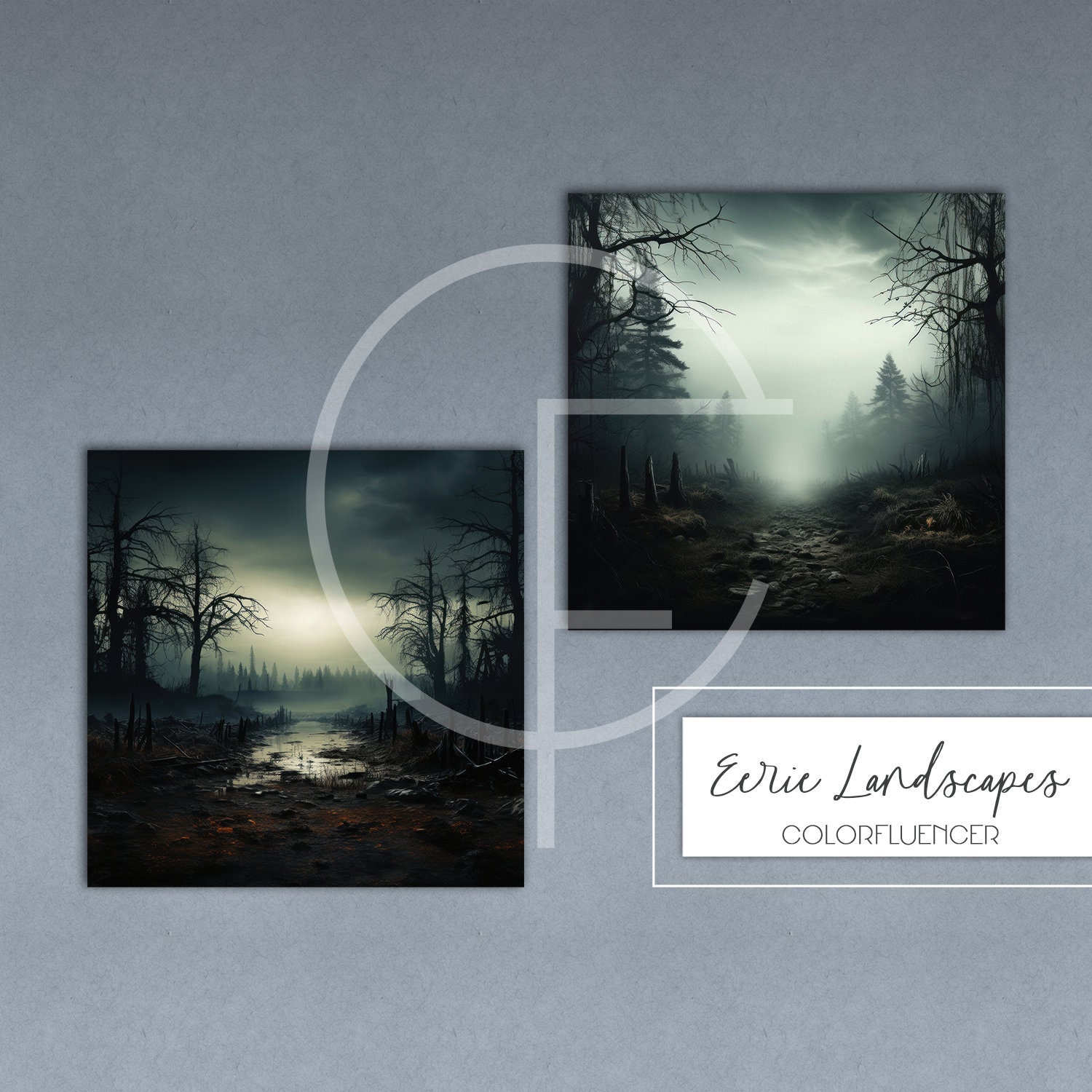 Halloween Backgrounds | Eerie Landscapes | Digital Papers | Halloween ...
