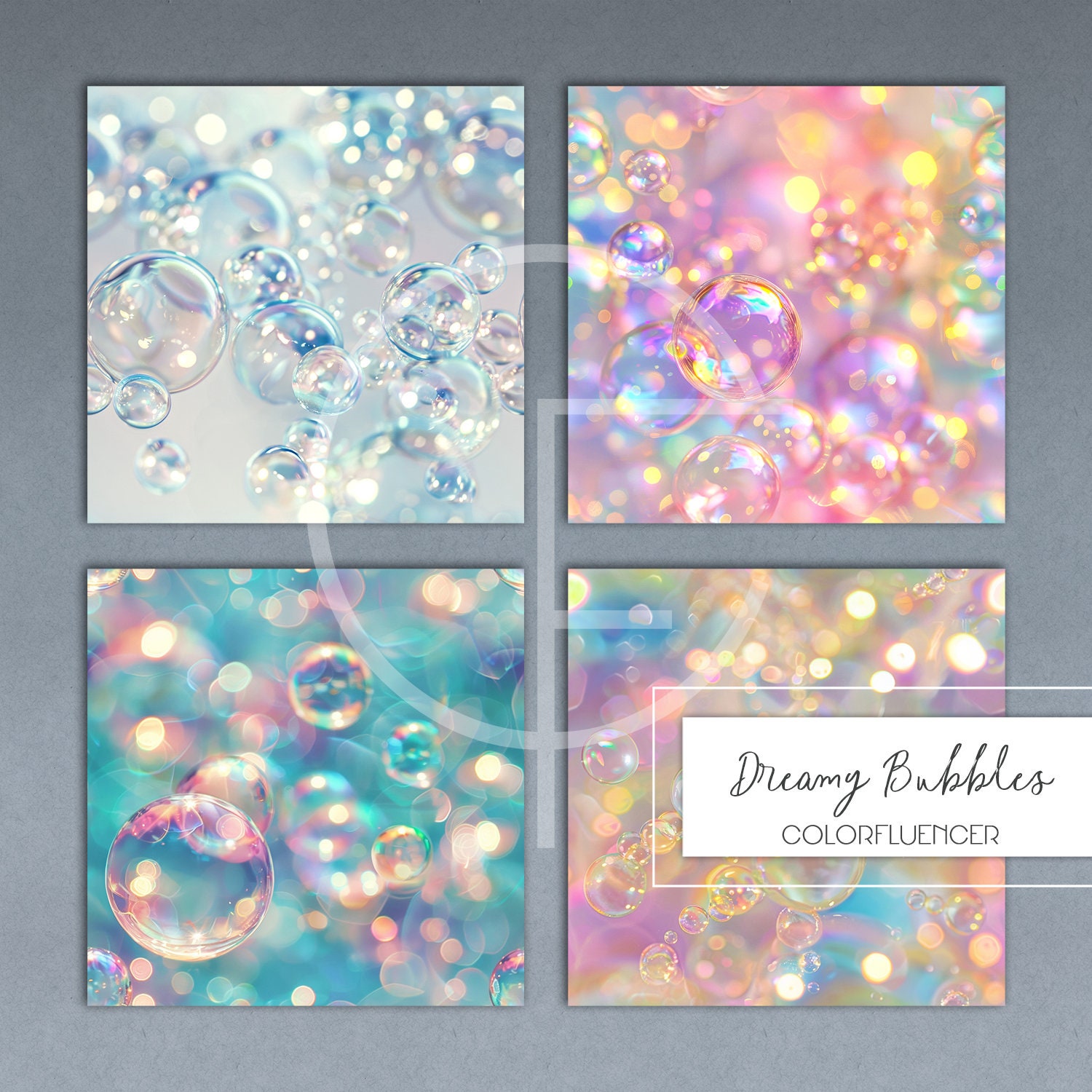 Bubbles Backgrounds | Dreamy Bubbles | Digital Paper | Sublimation ...