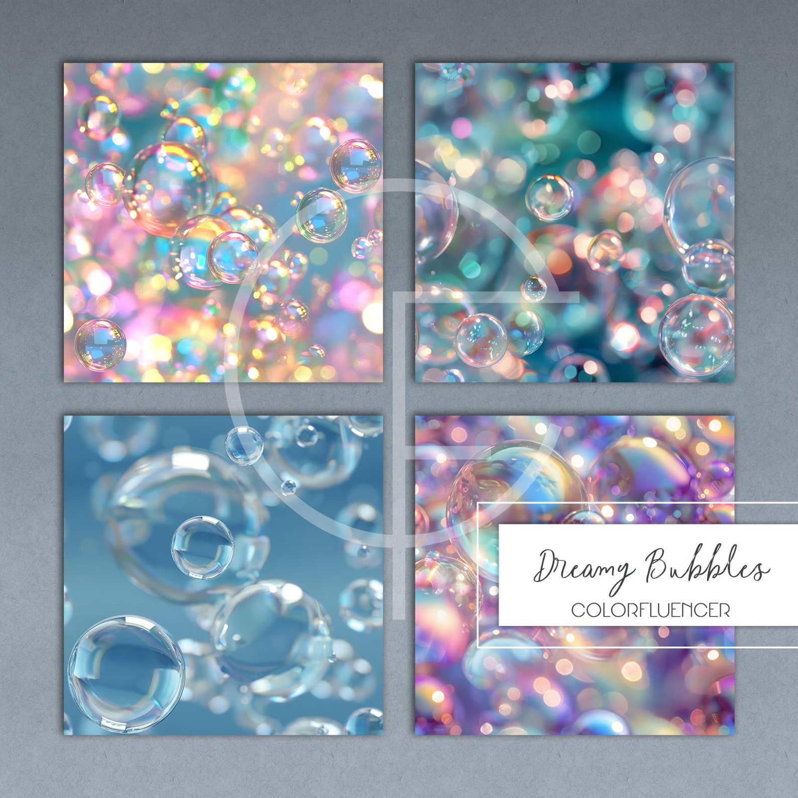 Bubbles Backgrounds | Dreamy Bubbles | Digital Paper | Sublimation ...