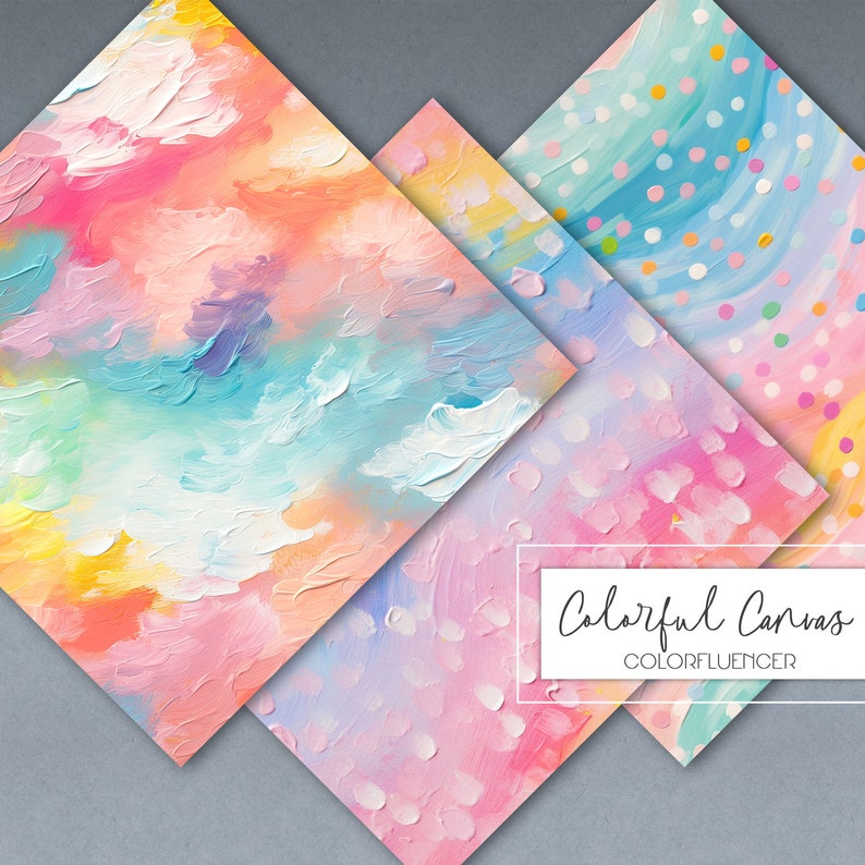 Paint Backgrounds Pastel Brush Strokes Rainbow Clouds Seamless Pattern ...