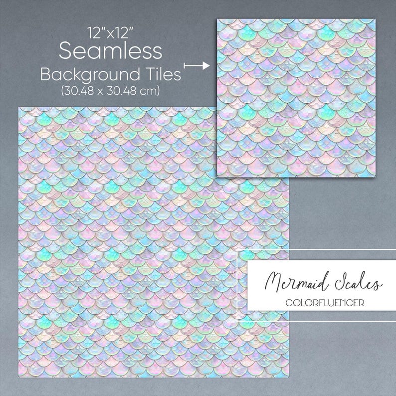 Mermaid Scales | Background Images | Digital Paper | Sublimation Design ...