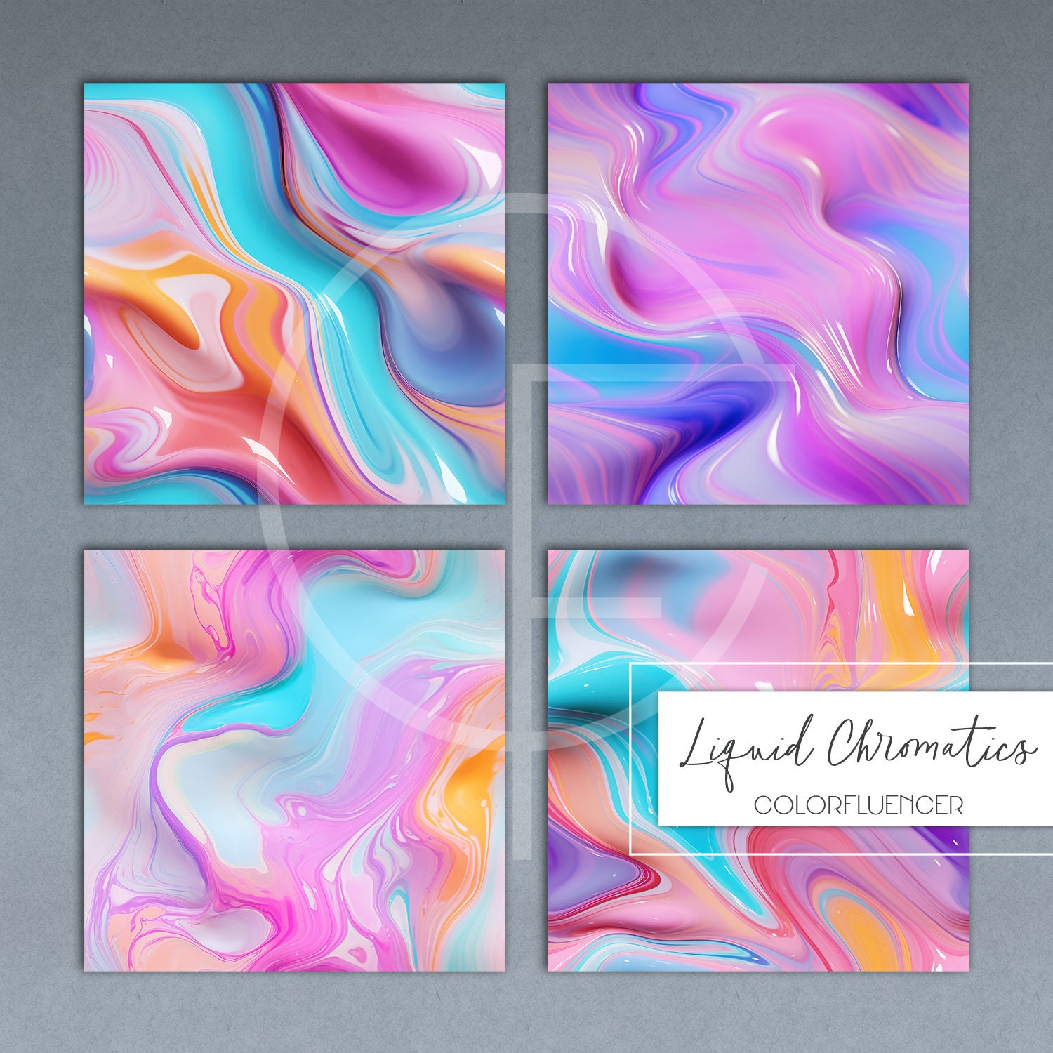Liquid Paint Backgrounds | Liquid Chromatics | Digital Papers ...
