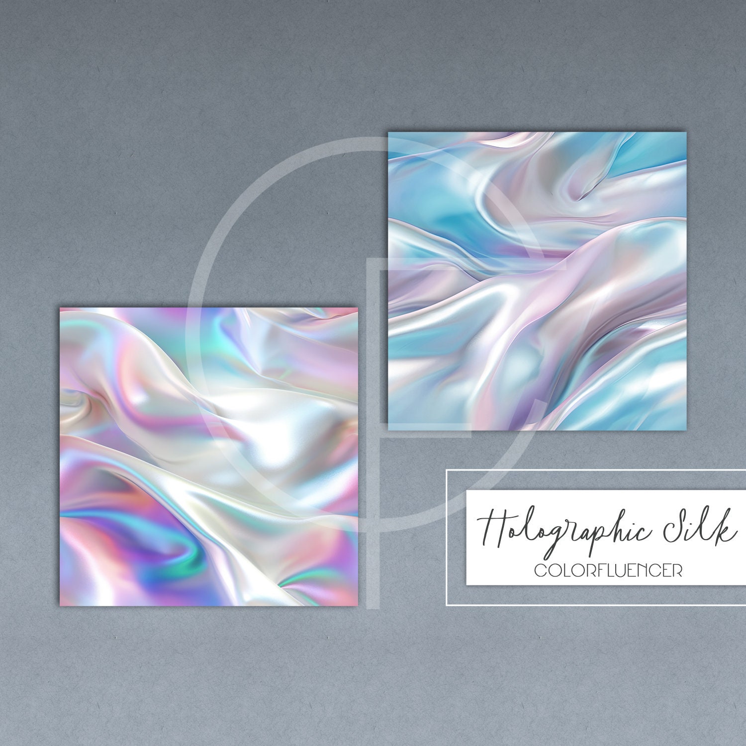 Holographic Backgrounds | Silk | Digital Papers | Sublimation Designs ...