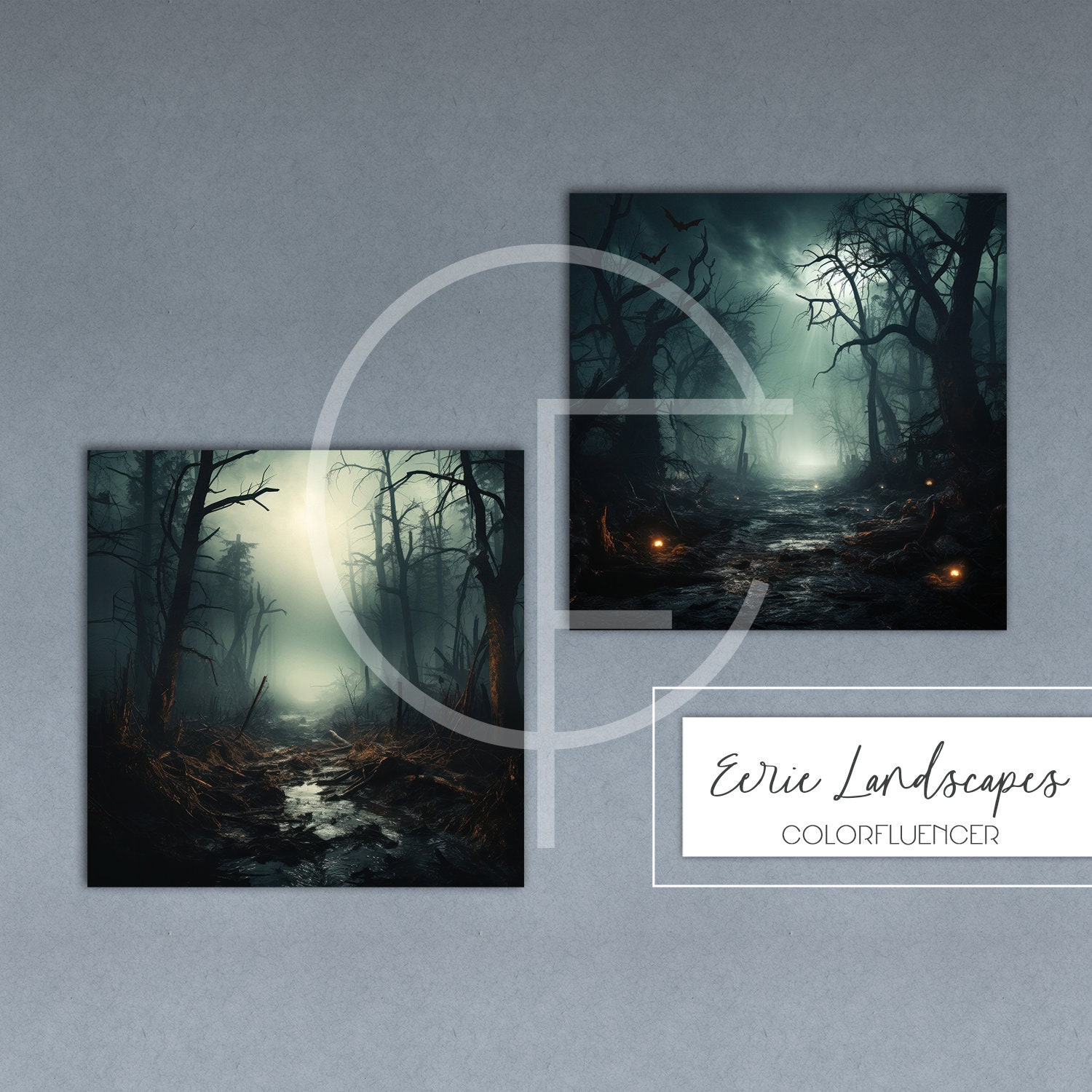 Halloween Backgrounds | Eerie Landscapes | Digital Papers | Halloween ...