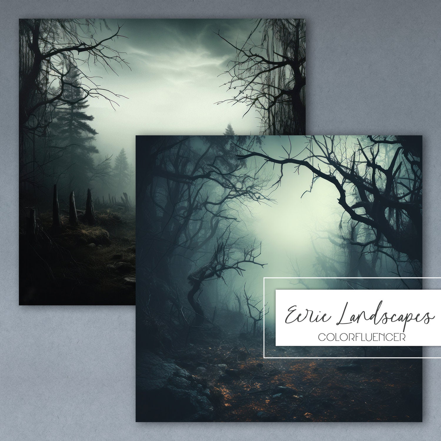 Halloween Backgrounds | Eerie Landscapes | Digital Papers | Halloween ...