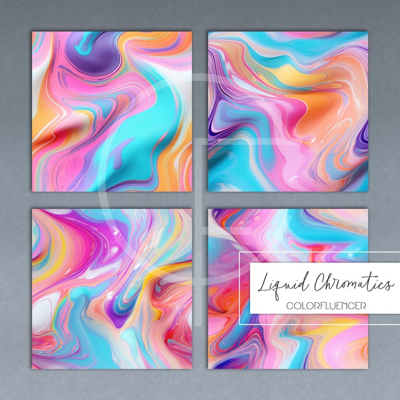 Liquid Paint Backgrounds | Liquid Chromatics | Digital Papers ...
