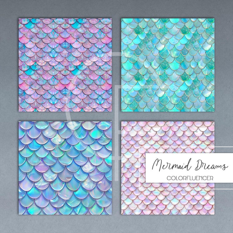 Mermaid Scales | Background Images | Digital Paper | Sublimation Design ...