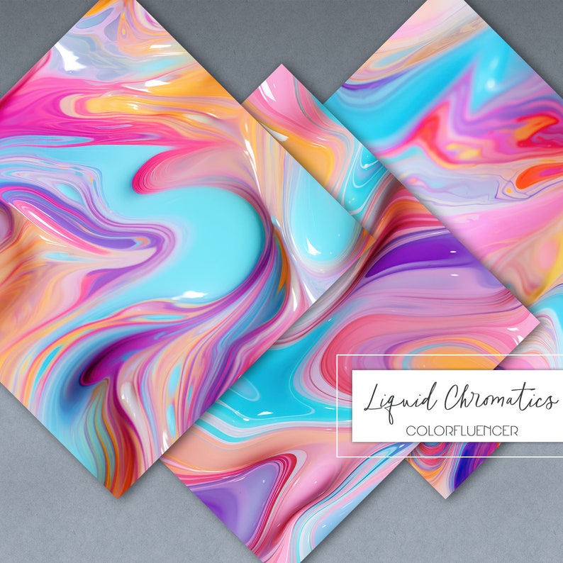 Liquid Paint Backgrounds | Liquid Chromatics | Digital Papers ...