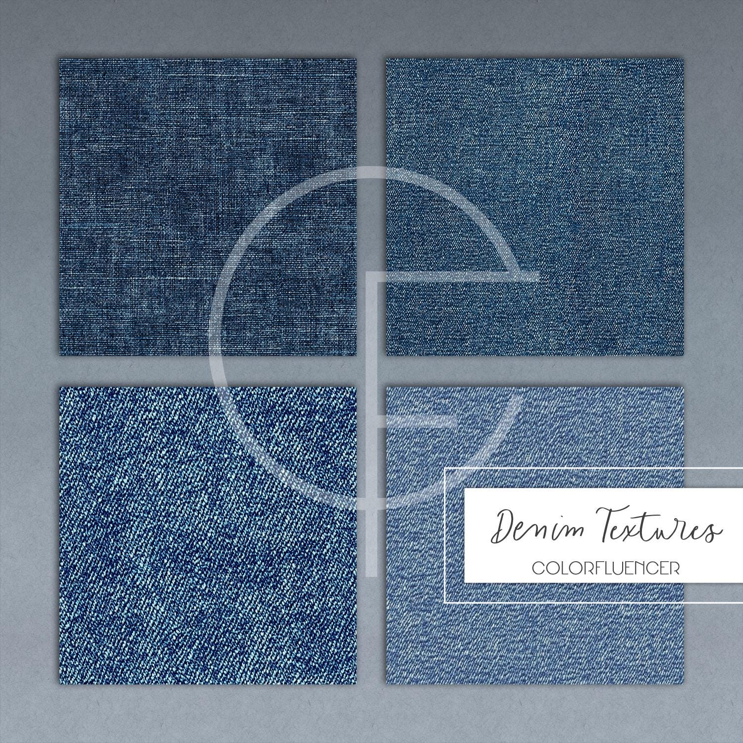 Seamless Denim Textures | Blue Denim Fabric Seamless Pattern | Digital ...