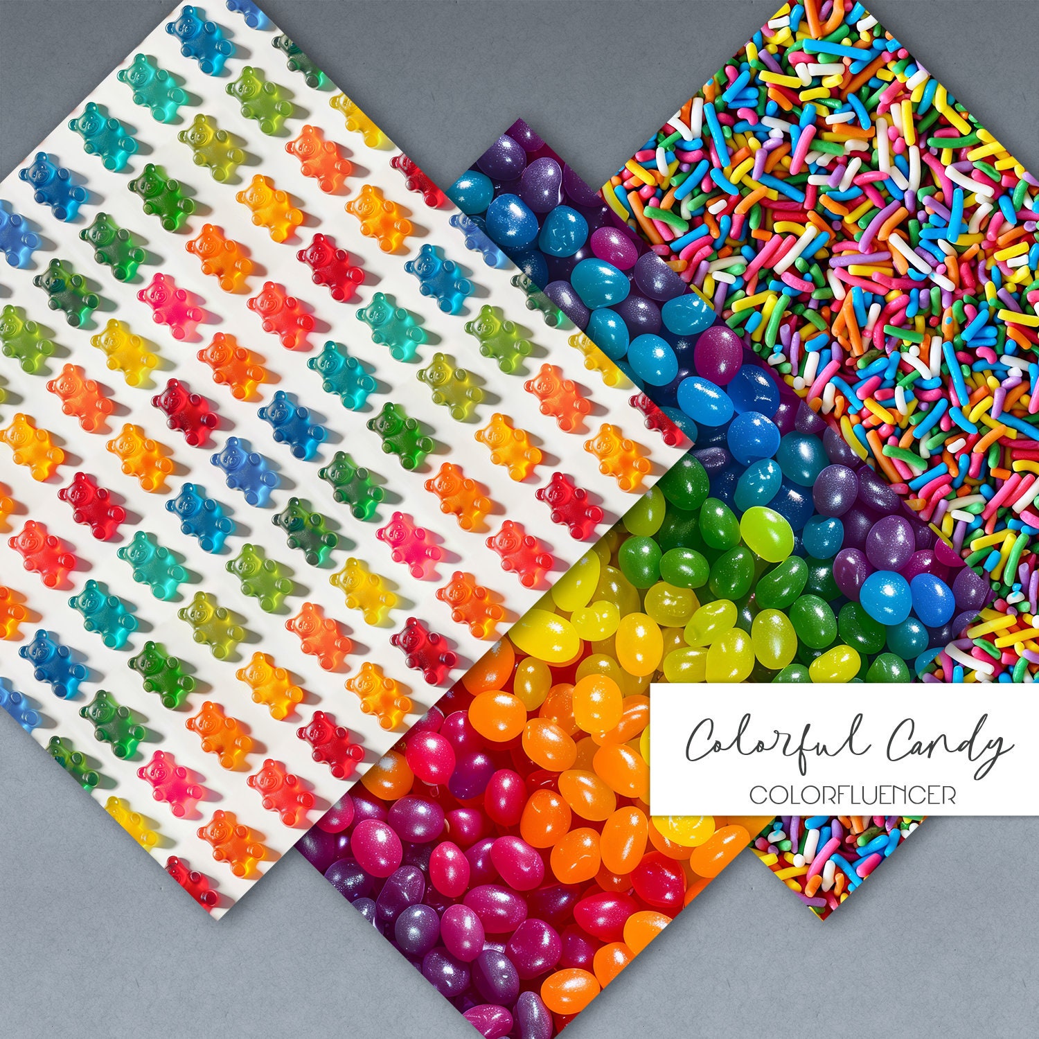 Candy Seamless Patterns | Colorful Candy | Backgrounds | Digital Papers ...