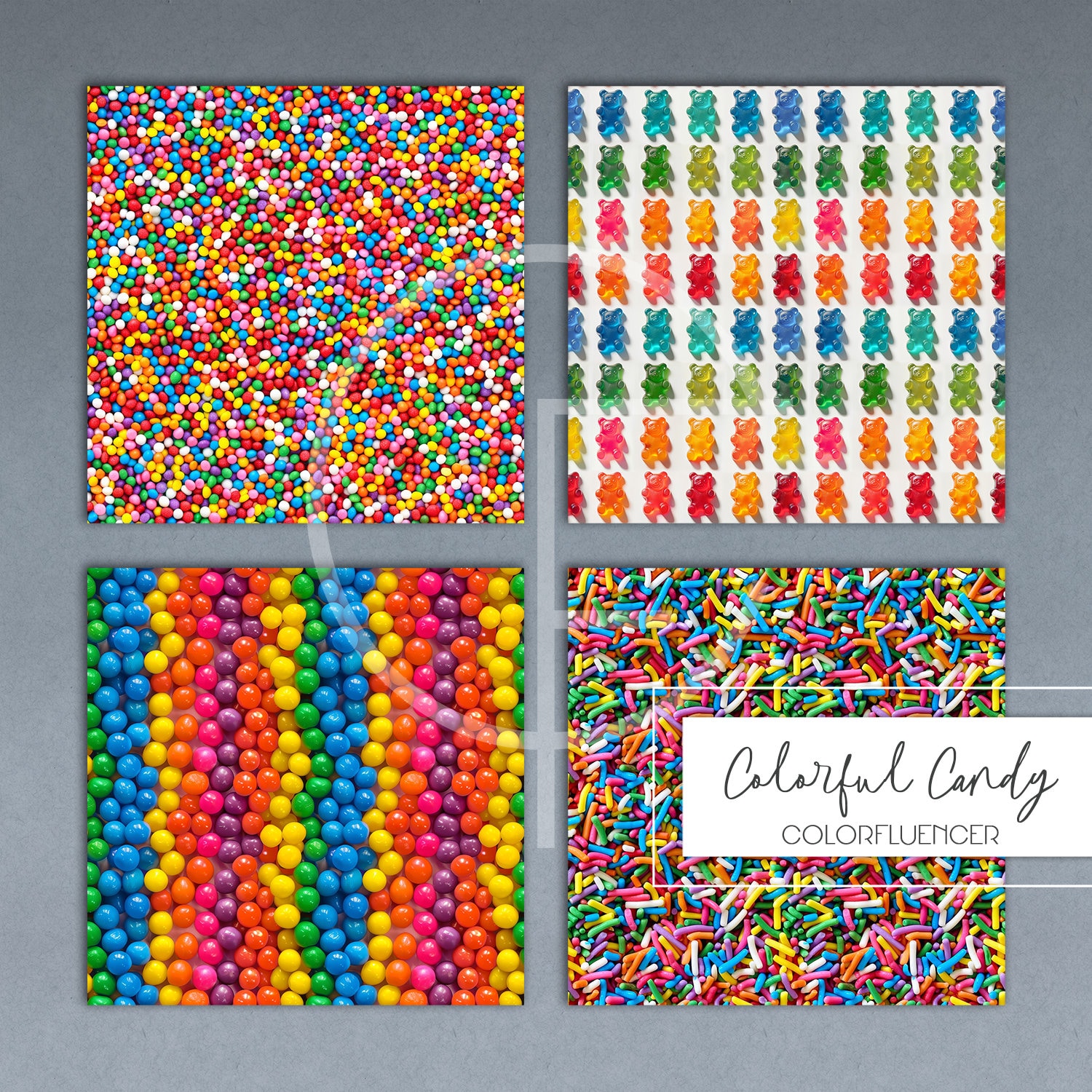 Candy Seamless Patterns | Colorful Candy | Backgrounds | Digital Papers ...