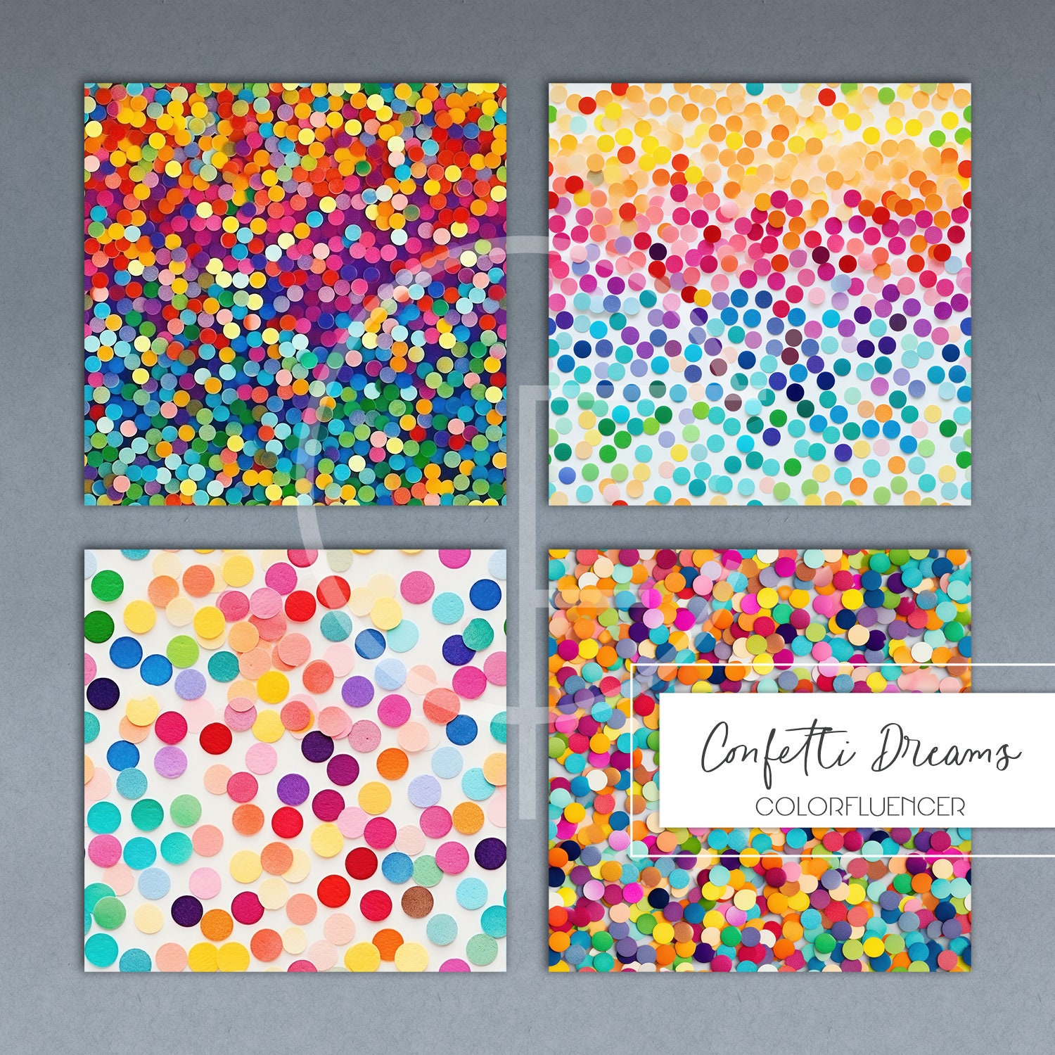 Confetti Seamless Patterns | Confetti Dreams | Backgrounds | Digital ...