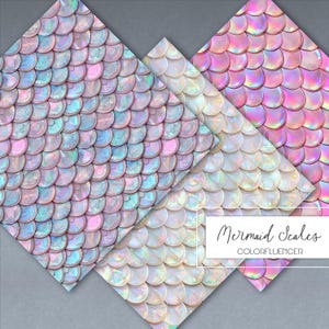 Mermaid Scales | Background Images | Digital Paper | Sublimation Design ...