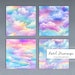 Clouds Seamless Patterns | Sky Clouds Backgrounds, Rainbow Colors ...