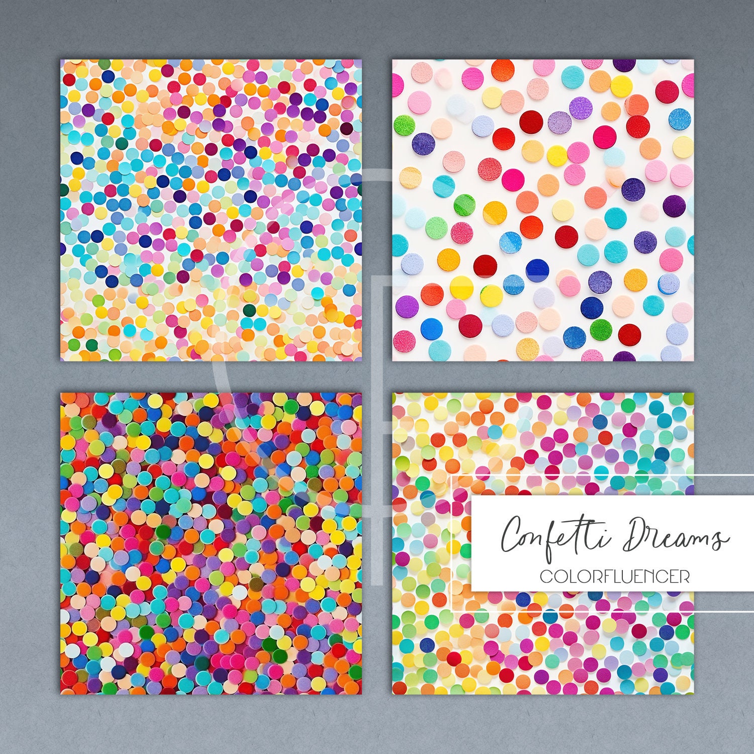 Confetti Seamless Patterns | Confetti Dreams | Backgrounds | Digital ...
