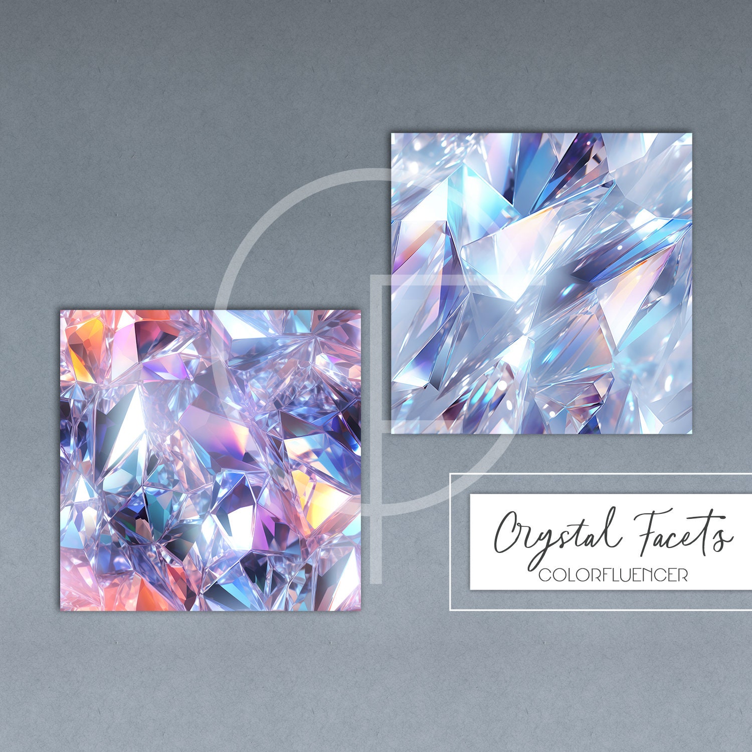 Diamond Backgrounds | Crystal Facets | Digital Papers | Sublimation ...