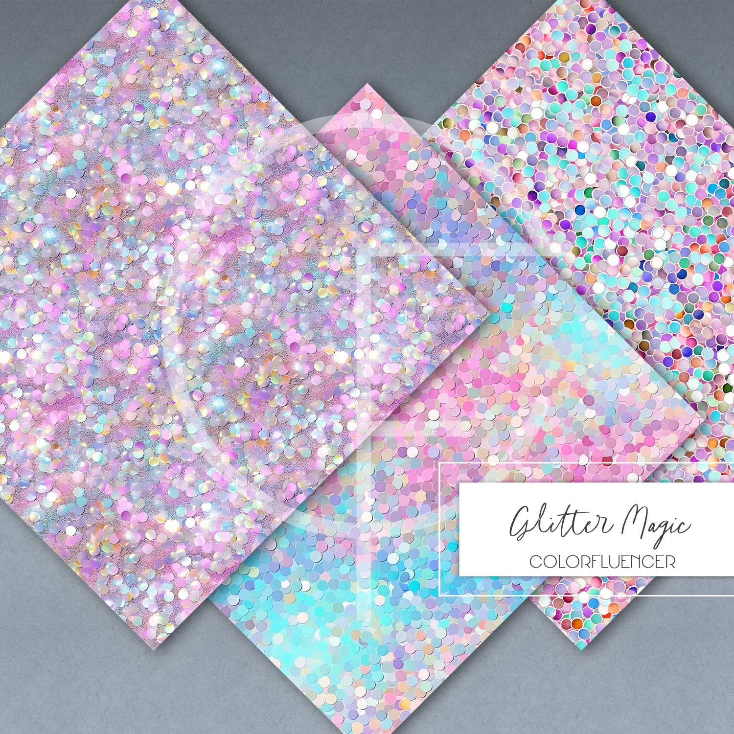 Glitter Seamless Patterns Glitter and Sequins Digital Paper Sublimation ...