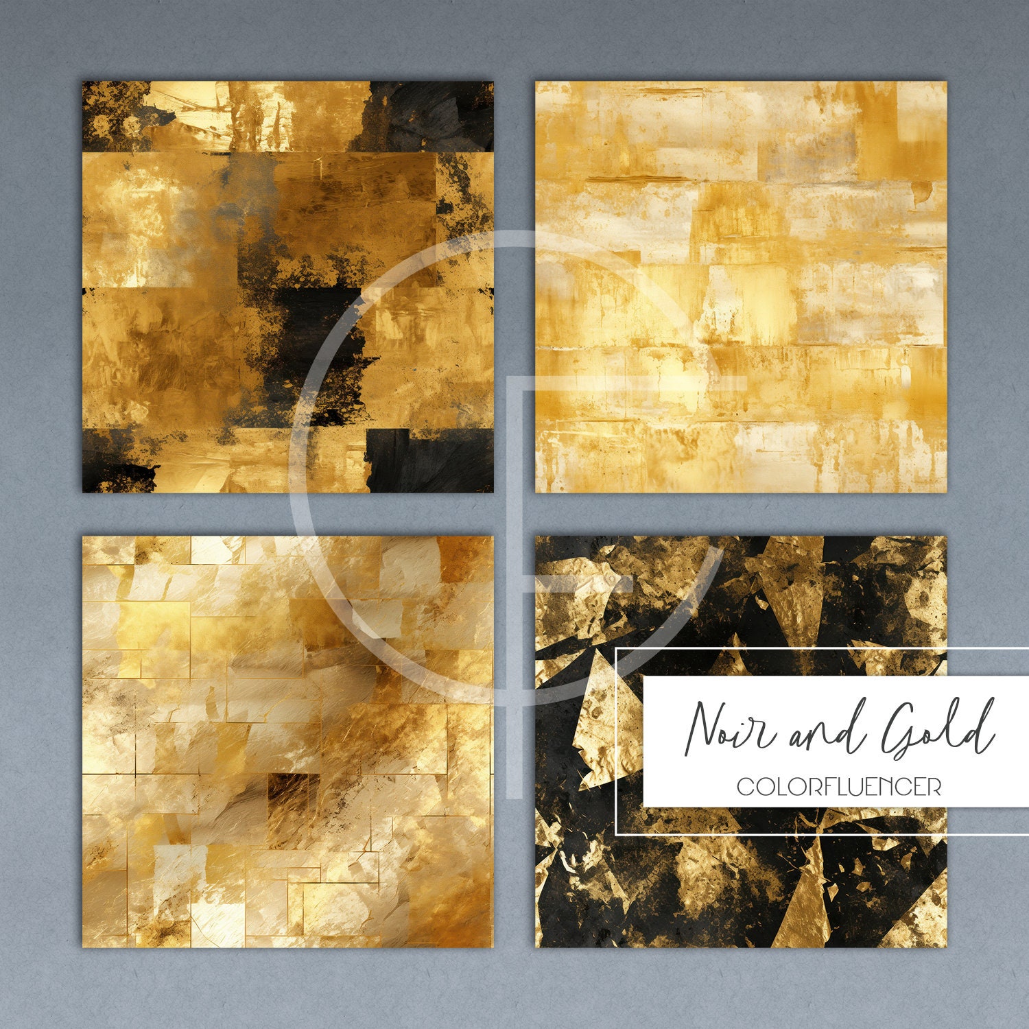 Golden and Black Backgrounds Noir and Gold Digital Papers Invitation ...