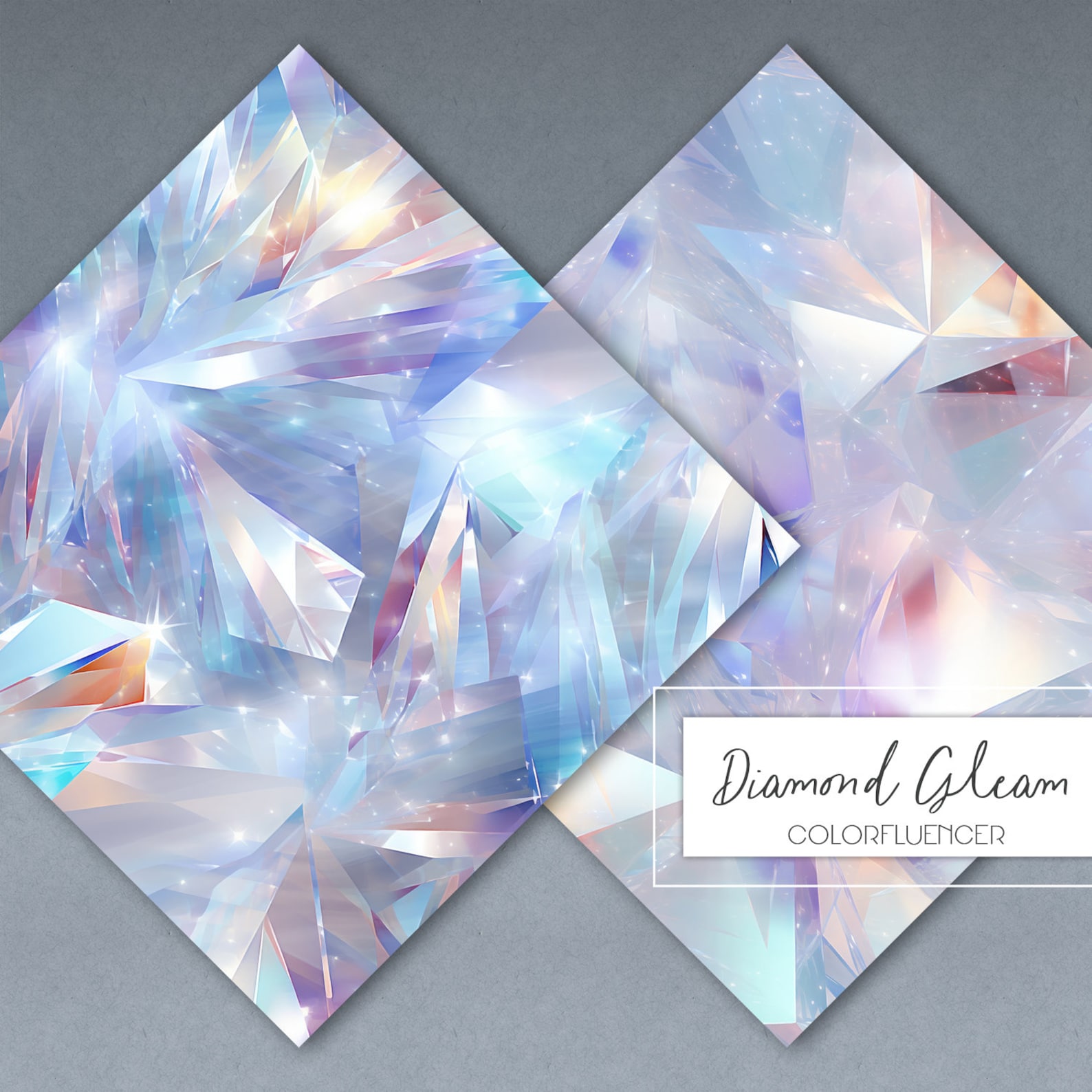 Crystal Backgrounds | Diamond Gleam | Digital Papers | Sublimation ...