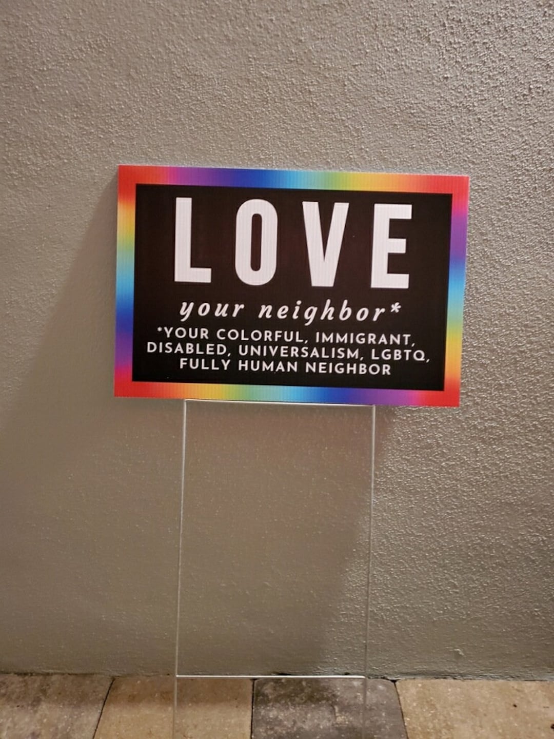 Love Your Neighbor Yard Sign - Etsy