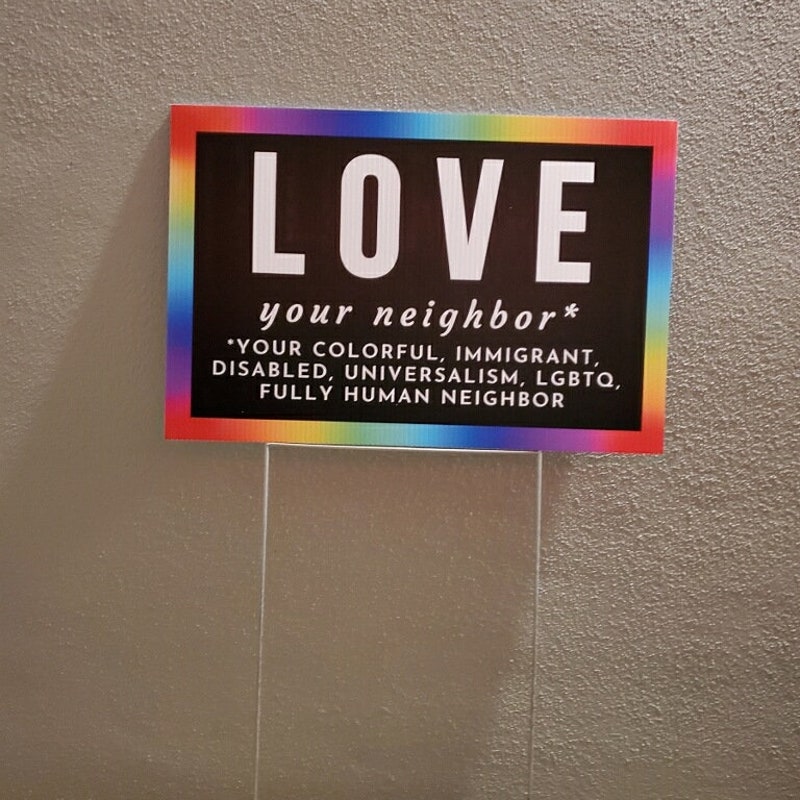 Love Your Neighbor Sign - Etsy