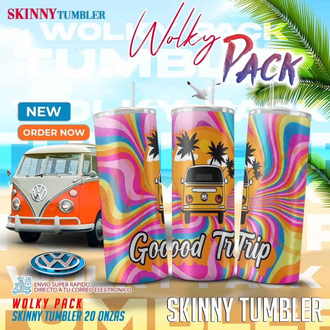 Hippie Van Tumbler Wrap/ Volky Cars Tumbler Wrap/ Hippie Van - Etsy