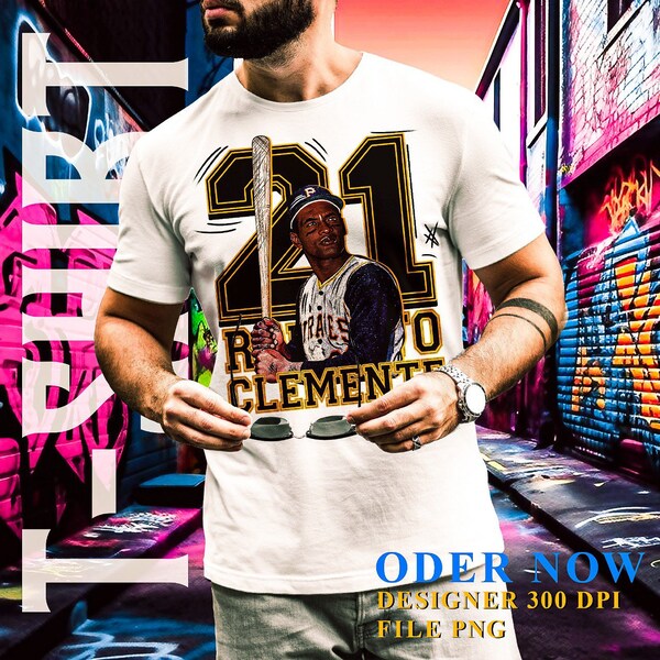 Roberto Clemente Svg - Etsy