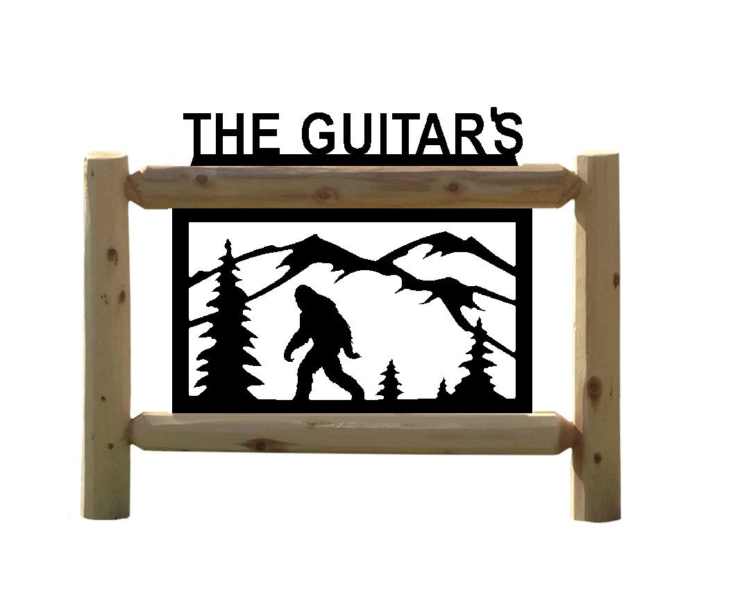 Personalized 3-foot Cedar Log Sign With Sasquatch Design – Custom Name ...