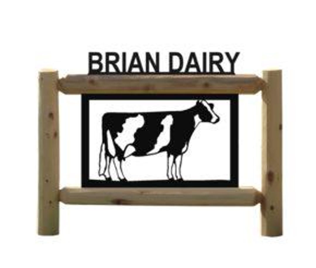 Personalized Farm Animals Cedar Log Outdoor Sign - Etsy