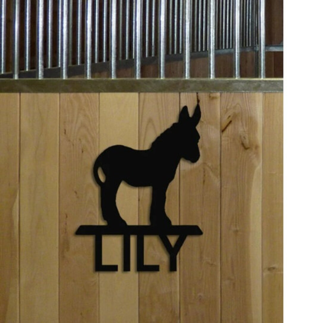 Personalized Donkey Stall Sign and Wall Hangings - Etsy