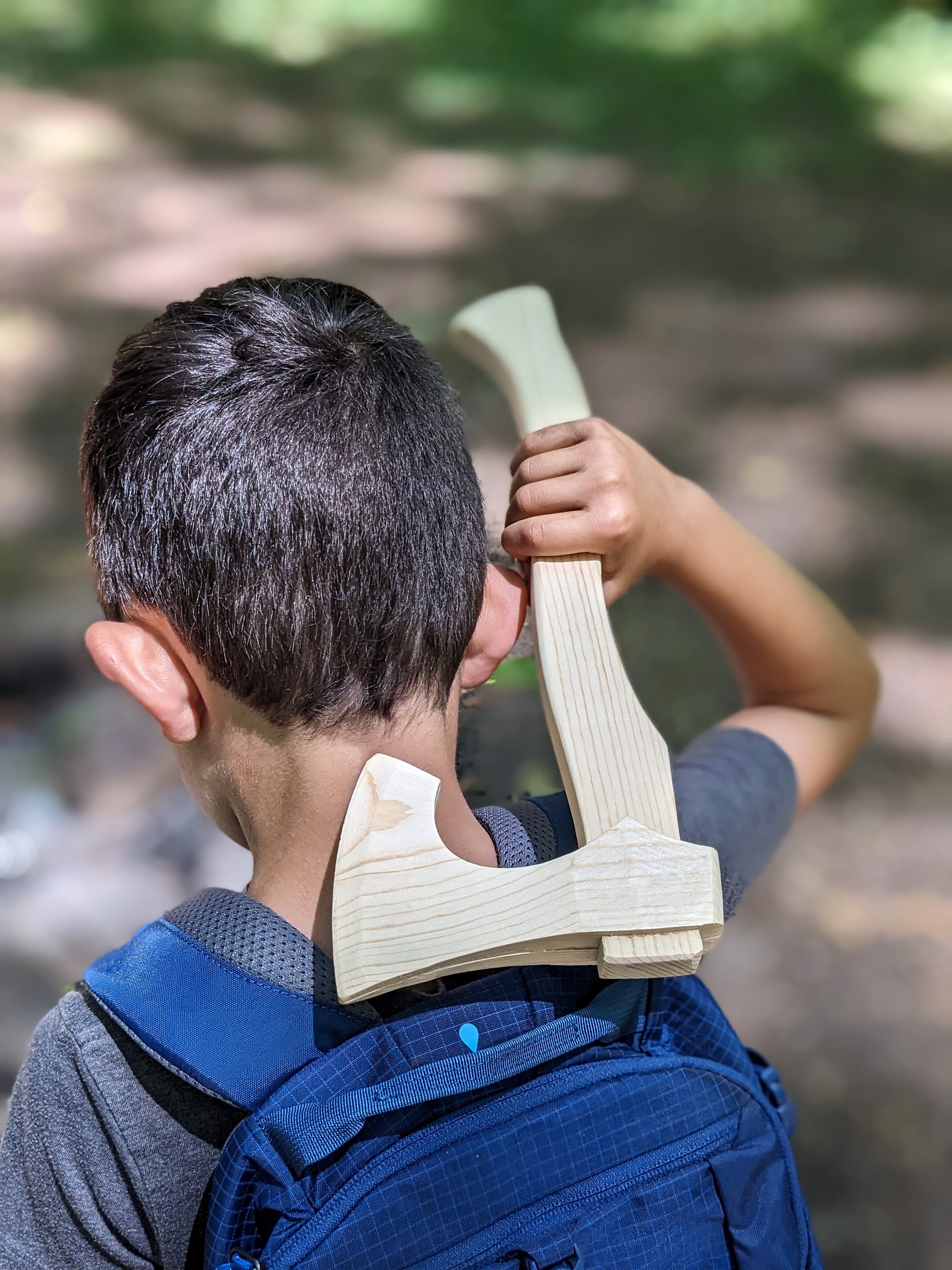 Wood Play Hand Axe / Costume Dress up Cosplay Prop / Fantasy Adventure ...