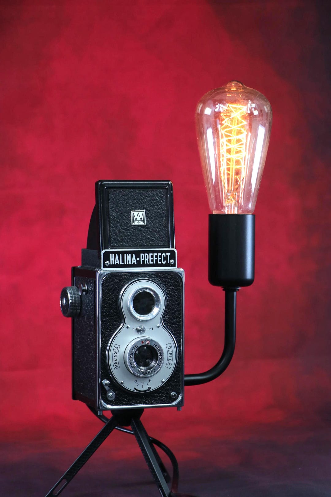 Halina Prefect Vintage 120mm Film Twin Lens Reflex Camera Table Lamp ...