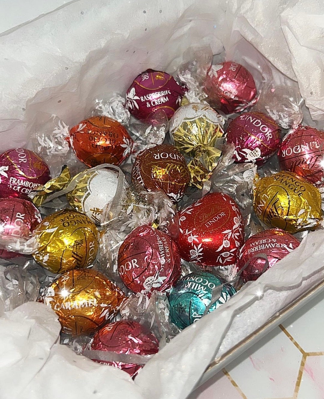 Lindt Lindor Assorted Gift Box Personalisation Flavours - Etsy